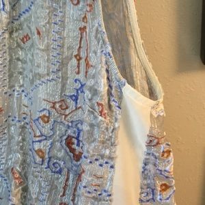 Anthropologie | Tops | Metallic Silver Soft Velvet Hd In Paris Anthro ...